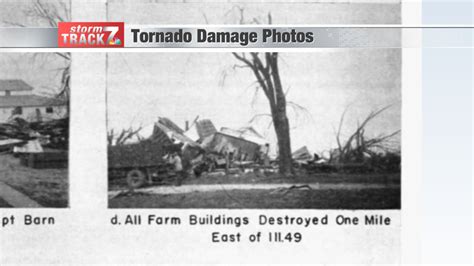 First Captured Tornado Hook Echo In History In 1953 Schnacks Weather Blog