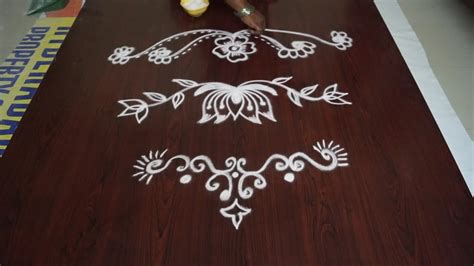 Corner Border Side Rangoli Design The Images Under Exhibit The