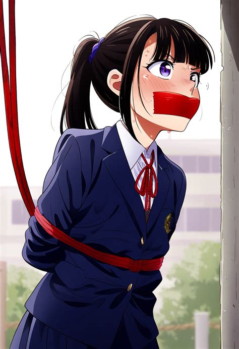 Rule 34 Ai Generated Arms Tied Behind Back Black Hair Blush Bondage