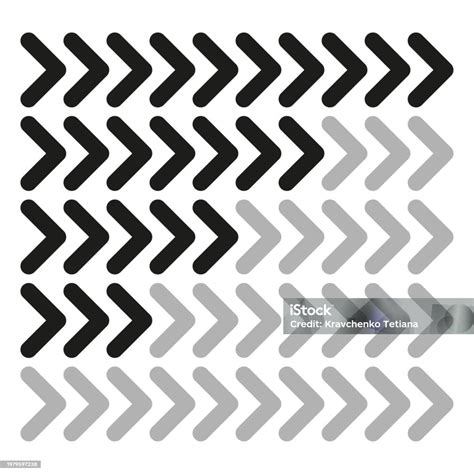 Horizontal Progress Level Indicators In Sequence Vector Illustration