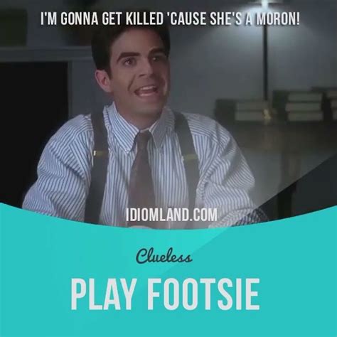 Idiom Play Footsie Meaning With Example Youtube