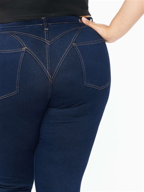 Peel Off Pull On Jeans Stretch Dark Wash Apple Bottom Jeans