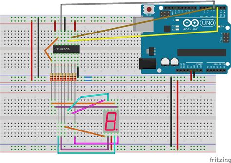 Controlling Seven Segment Display Using Arduino And 74hc595 Shift Register 6 Steps Instructables