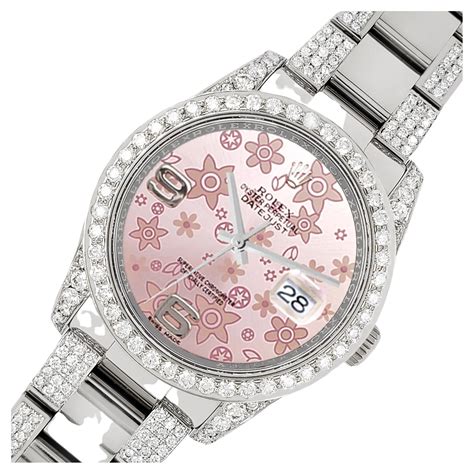 Rolex Datejust 36mm 59ct Diamond Bezellugsbraceletblue Roman Dial