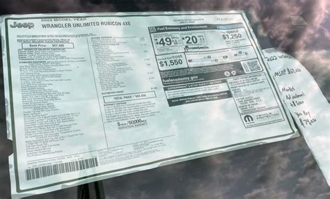 Monroney Markup A Look At Dealer Addendum Stickers Gallery The