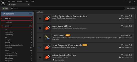 Plugins In Unreal Engine List With Characteristics