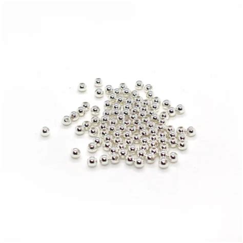3mm Round Metal Silver Plated 100pc Beads And Plenty More Calgary Ltd