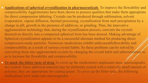 Spherical Crystallization Ppt Pptx