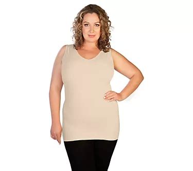 Skinnytees Plus V Neck Tank