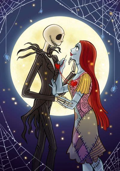 Jack And Sally Sally Nightmare Before Christmas Tim Burton Kunst Jack