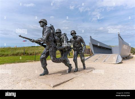 Utah Beach France At The Entrance To The Beach There Is Still One Of