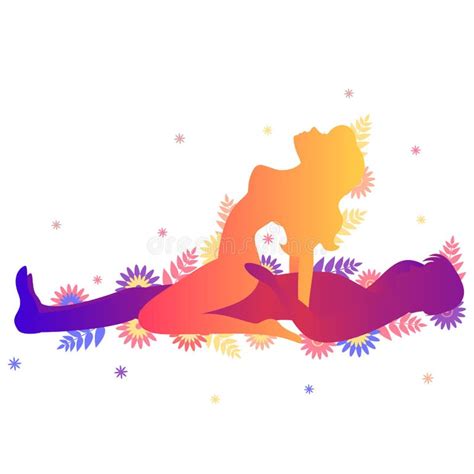 Kama Sutra Sexual Pose The Reverse Cowgirl Stock Vector Illustration