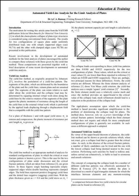 Automated Yield Line Analysis For The Limit Analysis Of Plates