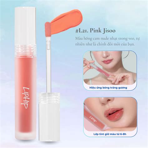 Son Tint Bóng Màu Liphip Glossy Tint Màu L21 Hồng Cam Nude