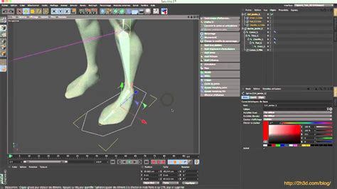 C4d R13 Rigging Part 1 Les Jambes Youtube