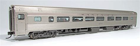 Rapido Budd 60 Seat Coach Wfluted Sides Santa Fe 2818 Silver