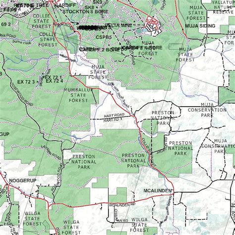 Getlost Map Si5006 Collie Australia Touring Map V15a 1250000 Map By