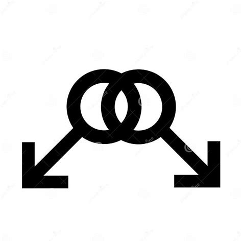 Sex Homosexual Black Connected Symbol Gender Man Symbol Male Abstract