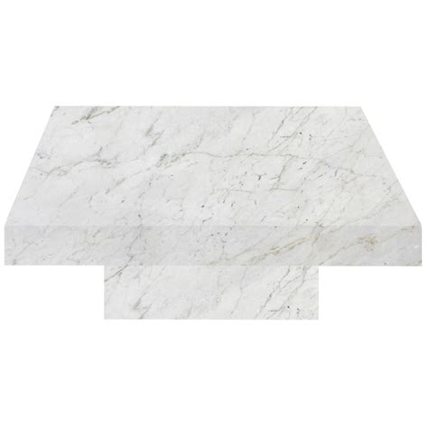 Calacatta Colorado Rectangular Solid Marble Coffee Table