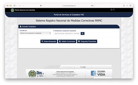 Consultar Y Descargar Medidas Correctivas Policía Nacional