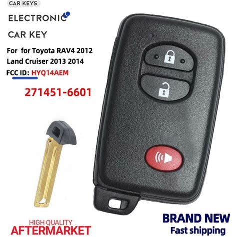 For Toyota Rav4 2010 2011 2012 Smart Key Keyless Remote Fob 3 Button