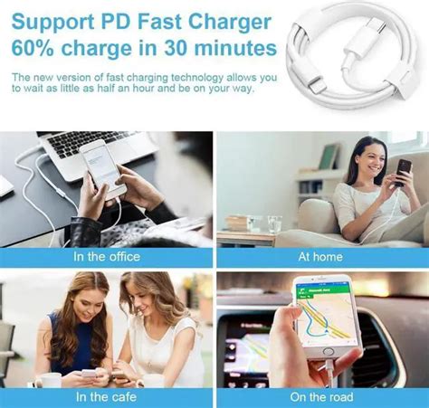 Iphone Fast Charger 3 3pack 20w Usb C Wall Charger With 6ft Fast