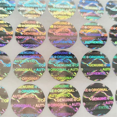 100pcs 15mm Hologram Security Seal Genuine Authentic Original Label