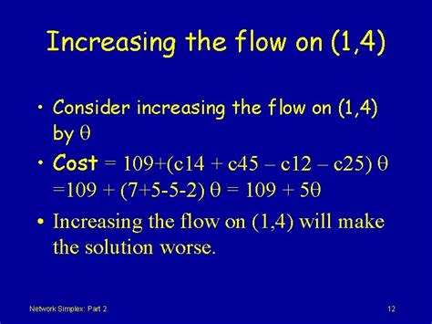 The Network Simplex Method Reduced Costs And Node