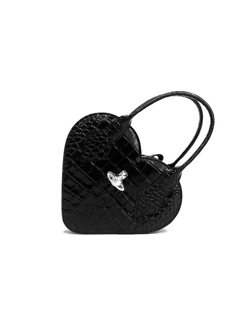 Vivienne Westwood Black Josephine Heart Crossbody Machine A