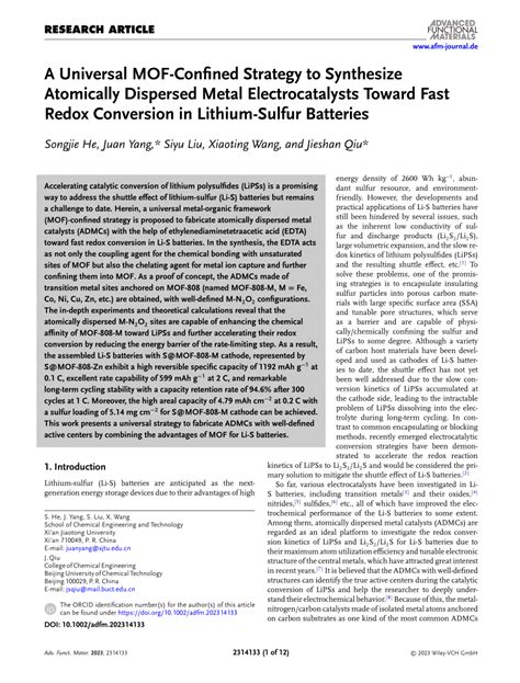 A Universal Mof‐confined Strategy To Synthesize Atomically Dispersed Metal Electrocatalysts