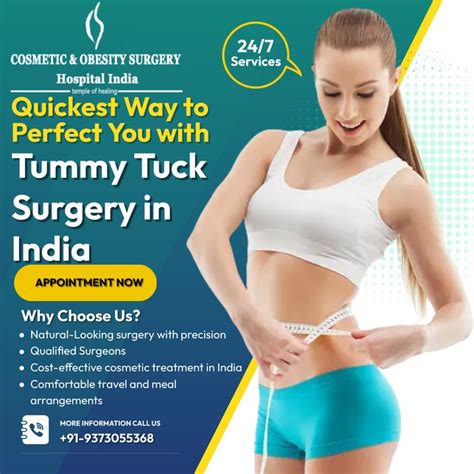 Cost Of Tummy Tuck Surgery India Attracting Patients From All Over The