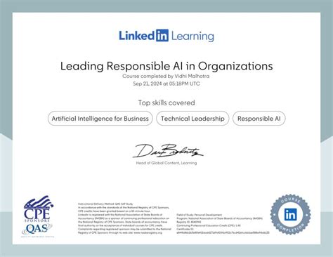Vidhi Malhotra On Linkedin Certificate Of Completion