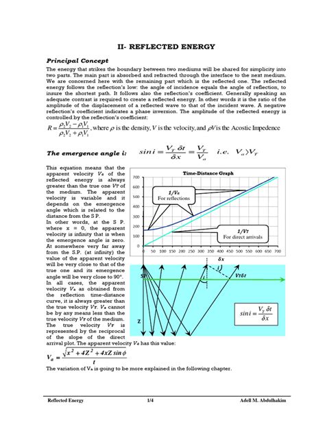 02 Reflected Energy Pdf Reflection Physics Waves