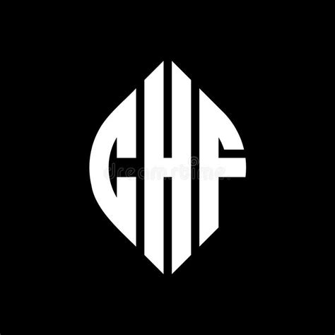Chf Circle Letter Logo Design With Circle And Ellipse Shape Chf