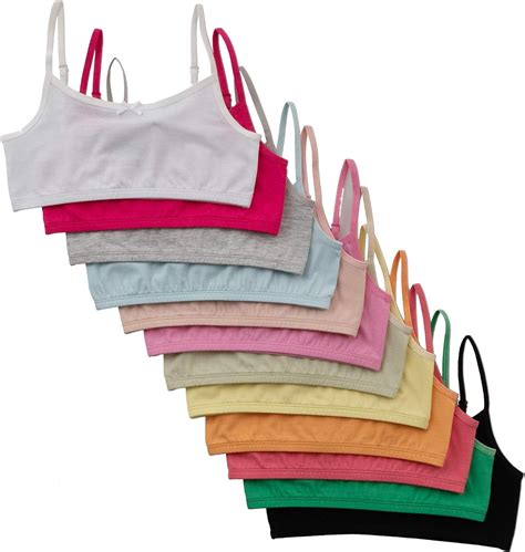 Alyce Ives Intimates Girls Cami Cotton Training Bras Solid 1 L 10