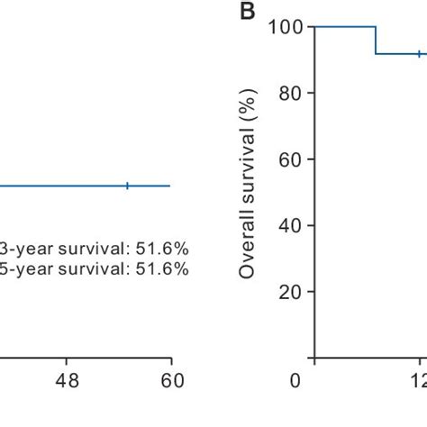 Overall Survival Rates A Graph Shows The Overall Survival Rates Of
