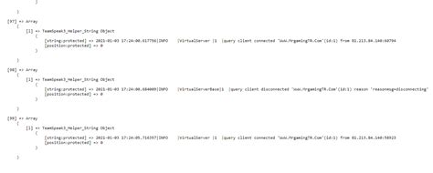 Ts Php Framework Get Log ALL Tools TeamSpeak