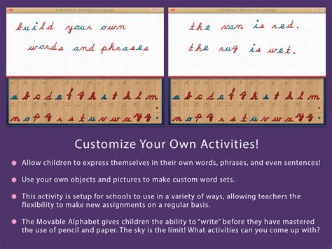 movable alphabet cursive edition — mobile montessori