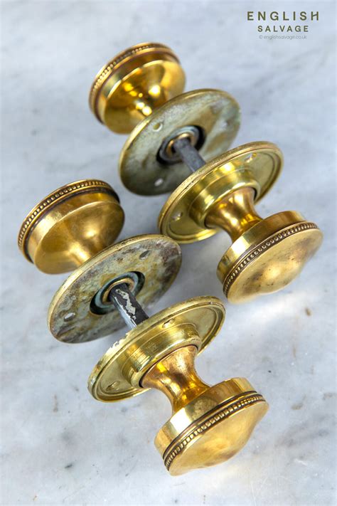 Substantial Reclaimed Brass Door Knobs