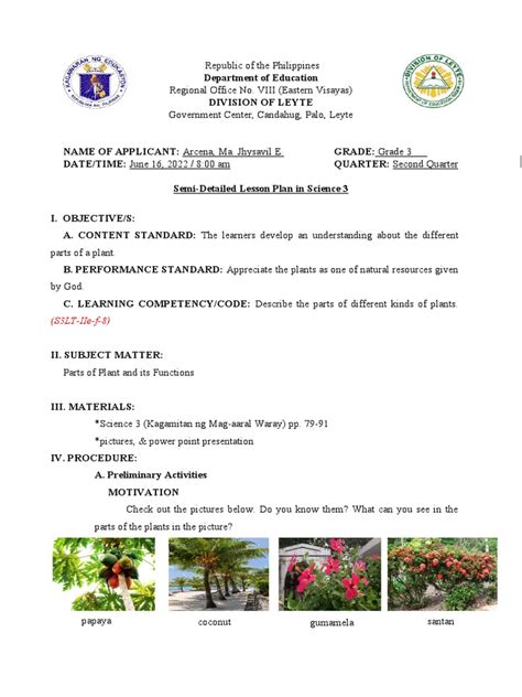 Final Lp Elem Pdf Wellness Science And Mathematics