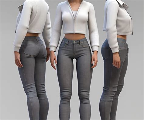 Artstation Artwork 3d Reference Model Front View Tpose Full Body