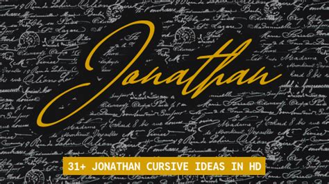 Jonathan In Cursive ⚡ 100 Signature Ideas 2025