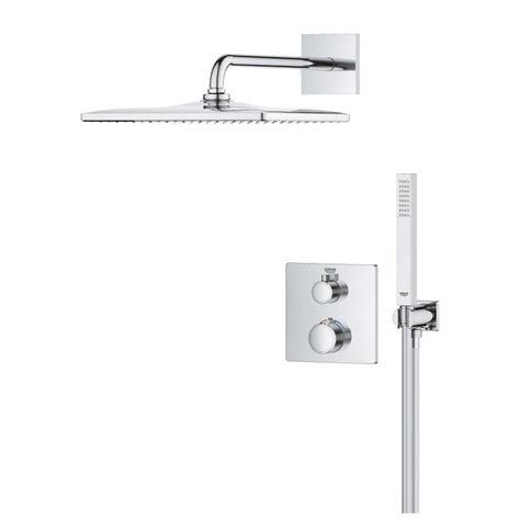 Grohtherm Rainshower Mono 310 Cube душ система за вграждане с термостат