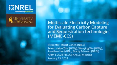 Pdf Multiscale Electricity Modeling For Evaluating Carbon Capture And