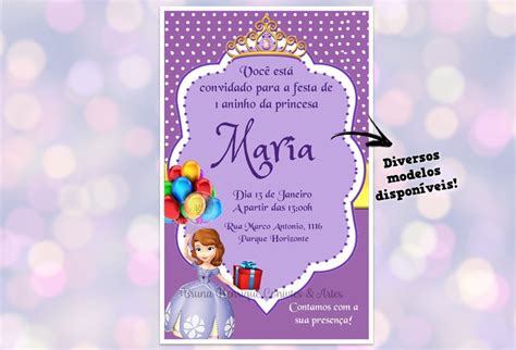Convite Princesa Sofia No Elo7 Bruna Henrique Convites And Artes 1ac9f92