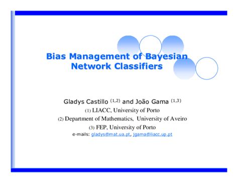 Pdf Bias Management Of Bayesian Network Classifiers
