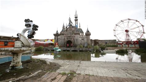 Banksy Opens Dismaland Causes Social Media Frenzy Wolf Experience