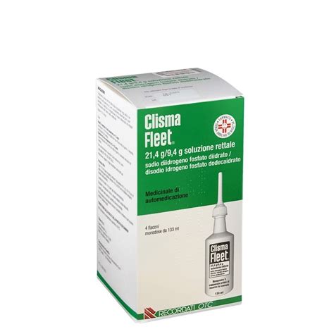 Clisma Fleet 214g94g Soluzione Rettale 4 Flaconi 133ml A Solo € 902 Parafarmaciait Gli