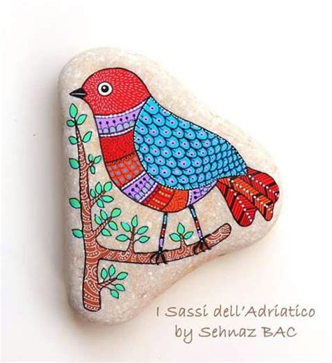 Piedras Pintadas Pájaros Steine Steine Bemalen Kiesel