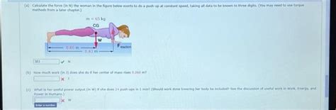 Solved O Calculate The Focce In N The Woman In The